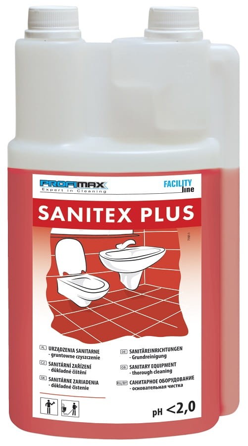 6x Sanitex Plus 1 l - środek do gruntownego mycia sanitariatów - Grupa PSC